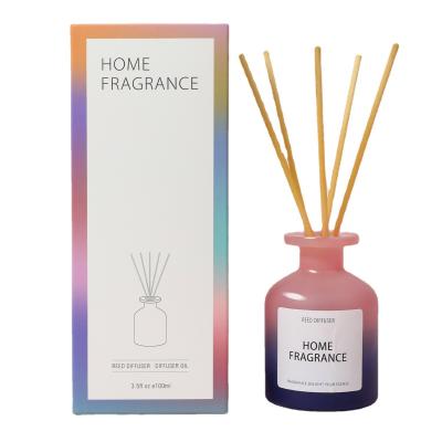 Cina Fiore fresco Reed Diffuser della bottiglia di vetro della camera da letto dell'aria della bottiglia di olio essenziale di aromaterapia in vendita