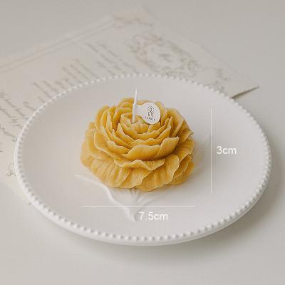 Cina La peonia di forma del fiore della CASA dell'AROMA che scolpisce l'aromaterapia della candela della cera della soia ha sentito fatto a mano in vendita