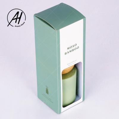 Cina Film di strizzacervelli d'imballaggio della scatola di finestra del PVC del regalo di Woody Taste Reed Diffuser Individual 150ml in vendita