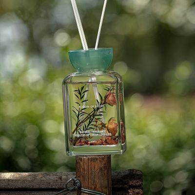 Китай крышка смолы эфирного масла 140ml установила отражетель Reed благоуханием сумки свежий с цветком Роза продается