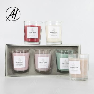 Cina Insieme variopinto 5.5OZ 3PCS del regalo della candela del profumo della cera di Mini Home Glass Jar Soy del partito di aromaterapia in vendita