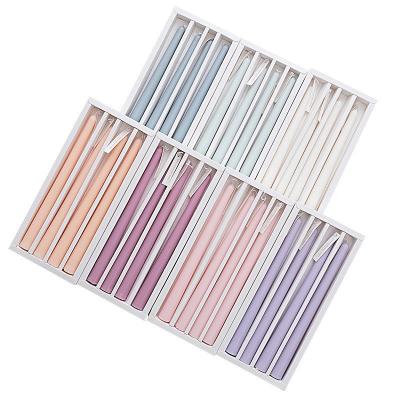China Grupo Scented do presente da cor 4pcs da vela do atarraxamento da cera da soja da parafina da vara da coluna à venda
