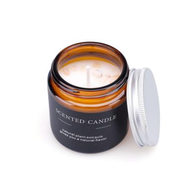 China De bruine Bemerkte Kaars Velas van Glasaromatherapy Luxe bloeit het Helen Kristal Te koop