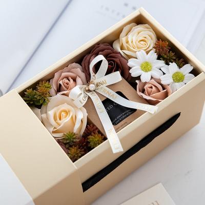 China Luxe Gepersonaliseerde van de het Glaskruik van de Installatiebloem Bruine van de de Sojawas Bemerkte Kaars de Giftreeks Te koop