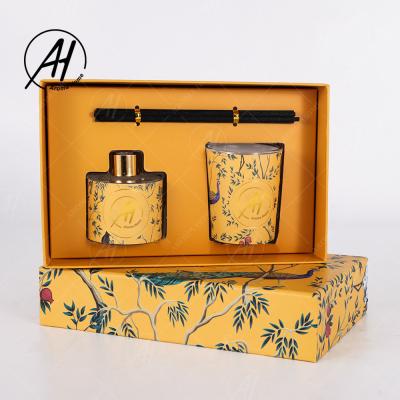 Cina Insieme di lusso del regalo delle candele del profumo della bevanda rinfrescante di Reed Diffuser Natural Oil Air della CASA dell'AROMA in vendita