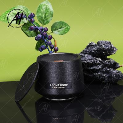 China As embarcações Scented personalizadas da vela cimentam frascos pretos concretos para velas à venda