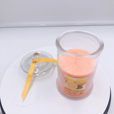 China Oem Organische Oranje Soja Was Bemerkt Mason Jar Candle voor Slaap Te koop