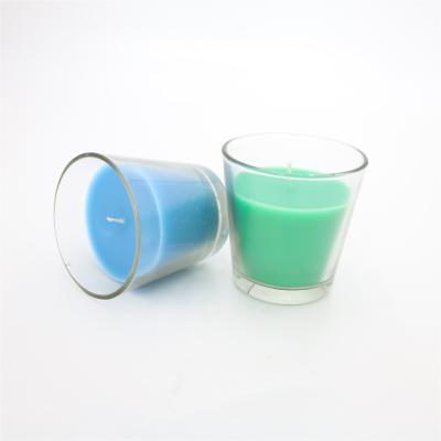 China Kleurrijke SGS Glaskruik Bemerkte Kaars 3.5oz voor Huisdecoratie Te koop