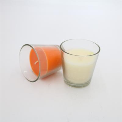 China Kleurrijke SGS Glaskruik Bemerkte Kaars 3.5oz voor Huisdecoratie Te koop