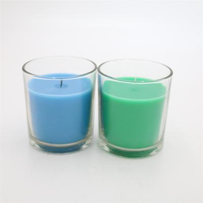 China Kleurrijke SGS Glaskruik Bemerkte Kaars 3.5oz voor Huisdecoratie Te koop