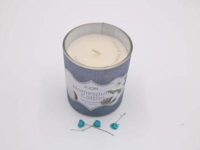 Cina Tè di vetro bianco dei porta-candela dell'OEM il piccolo accende la cera della soia di 5 Oz in vendita