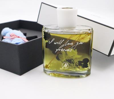 Cina Regalo di lusso della bottiglia del quadrato di Reed Diffuser 180ml dell'aroma messo con la scatola bianca in vendita