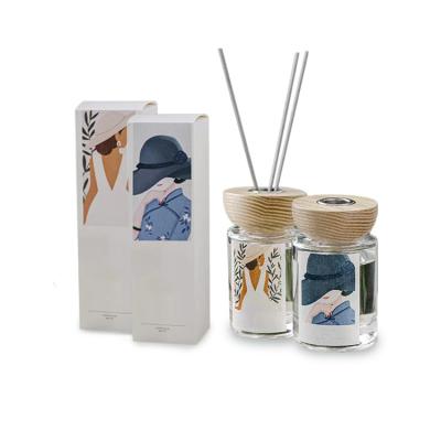 Cina Il regalo variopinto su ordinazione ha messo il profumo di lusso 120ml con l'aroma Reed Diffuser della scatola di CMYK in vendita