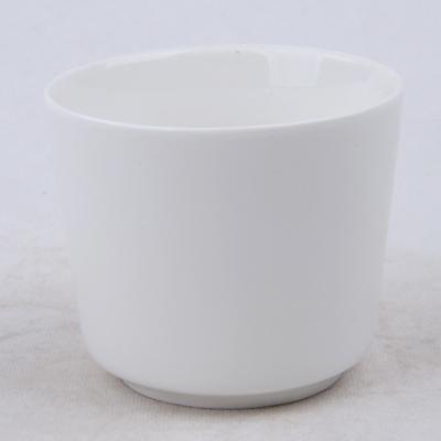 Cina il bianco normale 7oz ha sentito il vaso ceramico naturale della candela della soia per dormire in vendita