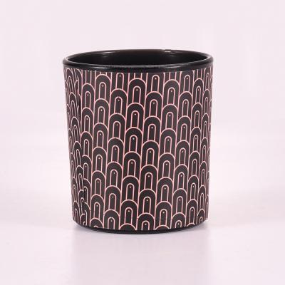 Cina La vaniglia Bean Soy Wax Glass Jar della casa dell'aroma ha sentito il nero 8oz della candela in vendita