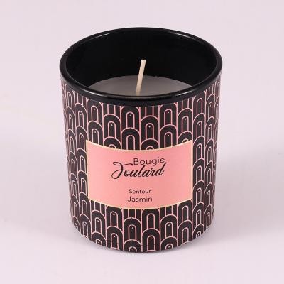 Cina La vaniglia Bean Soy Wax Glass Jar della casa dell'aroma ha sentito il nero 8oz della candela in vendita