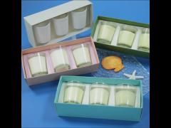 Aroma Home Custom Aromatherapy Glass Jar Candle White 70g*3