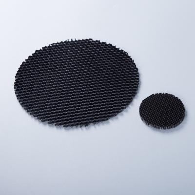 China Round Black Aluminum Honey Comb Louver 2mm Side Length for sale