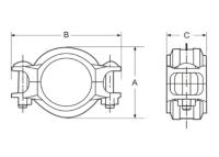 China Ductile Iron Grooved Pipe Coupling DN25 DN300 300psi Flexible Fitting for sale