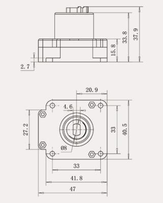 Cina Coppia di torsione del motore di punto dell'azionatore del motore della valvola di zona della valvola a sfera DC3.6V 2NM in vendita
