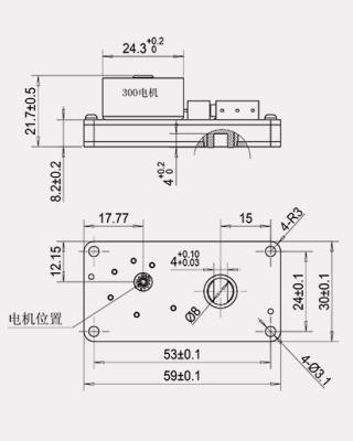 Cina Azionatore elettrico DC5V 2NM della valvola a sfera motorizzato 2 modi per la HVAC in vendita
