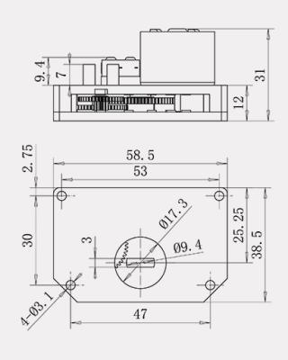 Cina Il riduttore la coppia di torsione del motore 2,5 nanometro della valvola di zona di DC5V per controllo della valvola a sfera in vendita