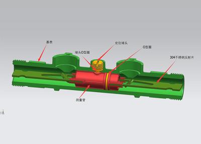 Cina Misuratore di portata ultrasonico del tubo PN16, parti del contatore per acqua della valvola a sfera DN15 in vendita
