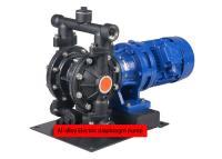 China Polypropylene Electric Double Diaphragm Pump 3 Inch 70m Head Motor Driven for sale