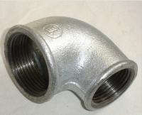China DN15 1/2 Inch Grooved End Galvanized Straight Elbow Pipe Fitting PN16 for sale