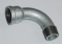 China DN15 1/2 Inch Grooved End Galvanized Straight Elbow Pipe Fitting PN16 for sale