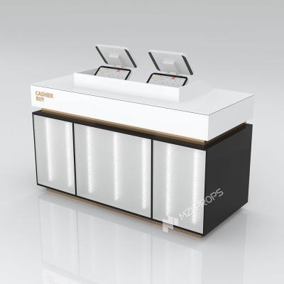 China Pratical Board Perfume Store Display Showcase Checkout Counter Cabinets ODM for sale