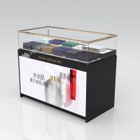 Quality Beauty Retail Shop Fixtures Glass Display Shelving Unit Showcase With Led Light for sale