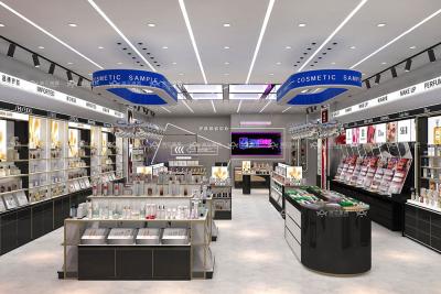 China Perfume Cosmetic Store Retail Display Fixtures Furniture 139Sqm for sale