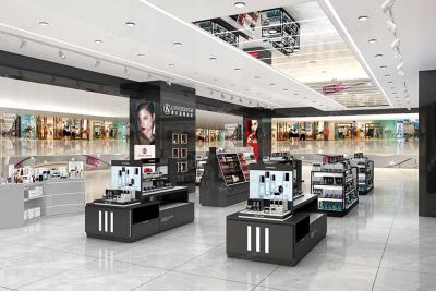 China Perfume Shop Fitting Kurinam Series Cosmetic Store Display Design Case - Black & Gold for sale