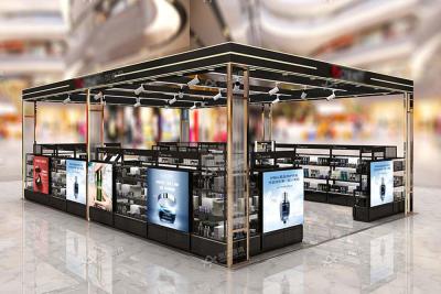 China Cosmetic Retail Store Kiosk Showcase Display Merchandise Fixtures for sale