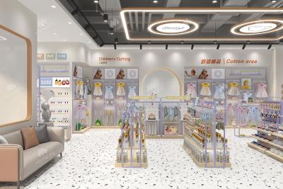 China Maternity Store Gondola Checkout Counter Custom Retail Shelving 249Sqm 63CBM for sale