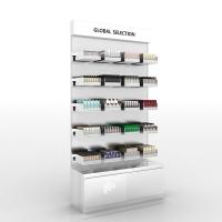Quality Cosmetic Storefront Retail Display Cases Cabinet Adjustable Rack for sale