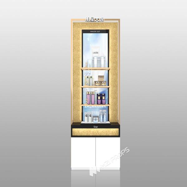 Quality Multidirectional Cosmetics Perfume Display Cabinet Shelves Lighting System For Airports for sale