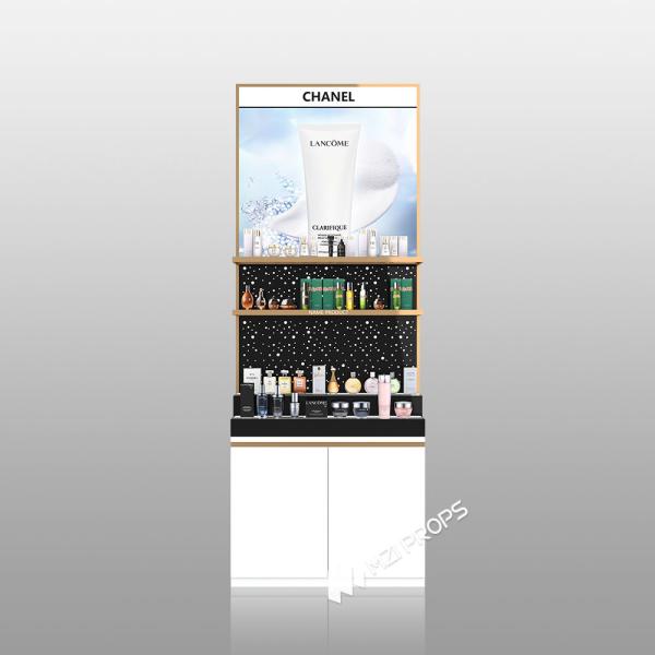 Quality Translucent Lighting Perfume Display Cabinet Cases For Skincare Cosmetic Shop for sale