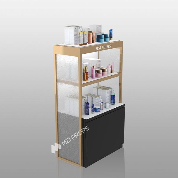 Quality Island Glass Perfume Display Cabinet Case Adjustable For Specialty Store for sale