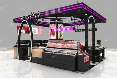 China Cosmetic Perfume Beauty Kiosk Display Counter Booth Store Decoration for sale