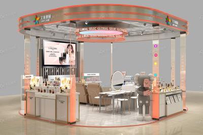 China Branded Perfume Beauty Kiosk Store Fixtures And Displays Furniture For Shopping Mall for sale
