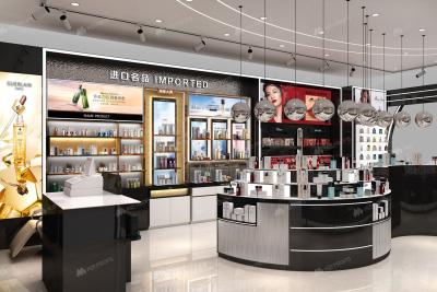 China Custom Cosmetic Beauty Kiosk Display Showcase For Retail Store for sale