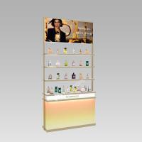 Quality Transparent Retail Perfume Display Cabinet Skincare Cosmetic Showcase Rack for sale