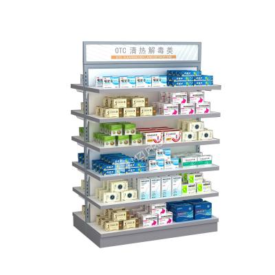 China Aluminium Pharmacy Main Store Display Fixtures Shelves 900mm for sale