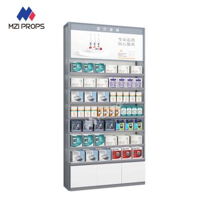 China Robust and Versatile Pharmacy Shelving Designed for Pharmacy Shops Display Rack for sale