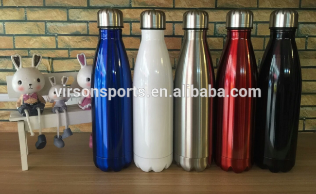 Virson Stainless steel swell outdoor sports water bottle,Double wall cola shape insulated
