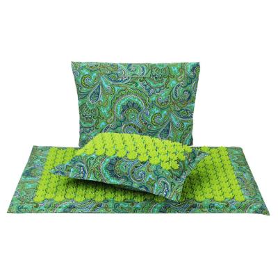 中国 Full Printed Cloth New Plastic Spikes Acupressure Mat and Pillow Set for Massage 販売のため
