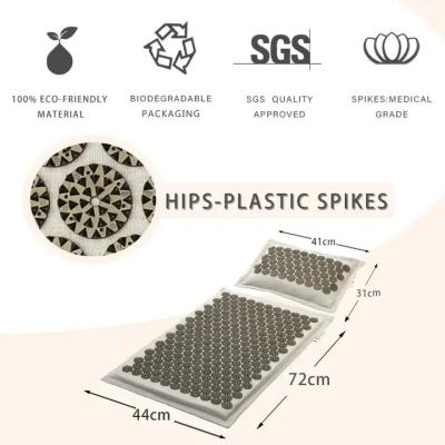 中国 Coconut inner Pure Cotton Acupressure Mat and Pillow Set 販売のため