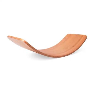 China Fitness Wooden Curvy Baby Kids Training Wobble Balance Board zu verkaufen